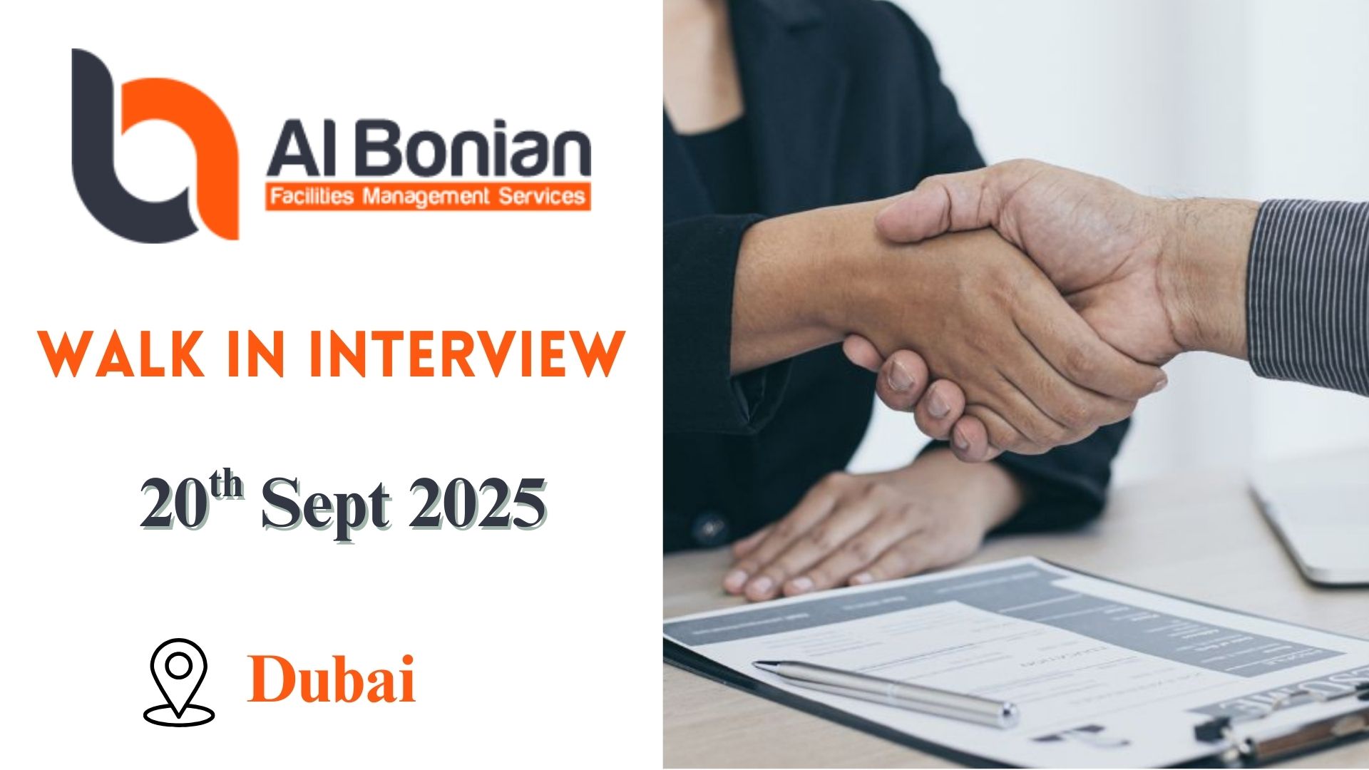 Al Bonian FM Latest Walk in Interview in Dubai